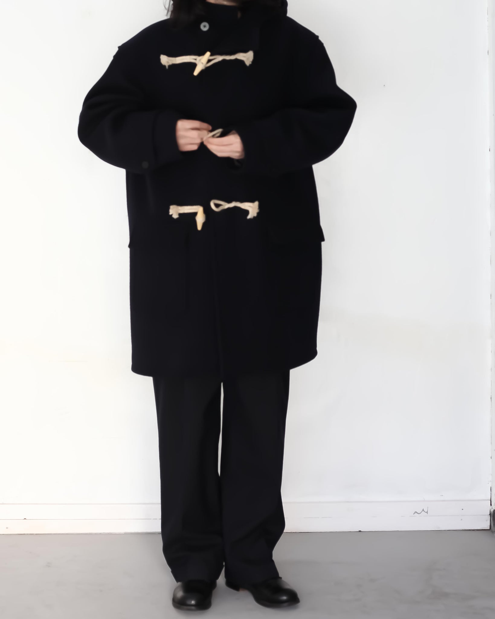 I AM DORK /DUFFLE COAT "WOOL CASHMERE" (DARK NAVY) – LAFUNQUE