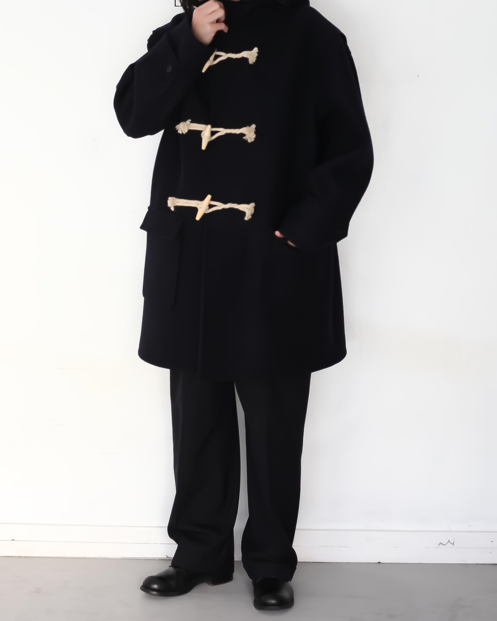 I AM DORK /DUFFLE COAT "WOOL CASHMERE" (DARK NAVY) – LAFUNQUE