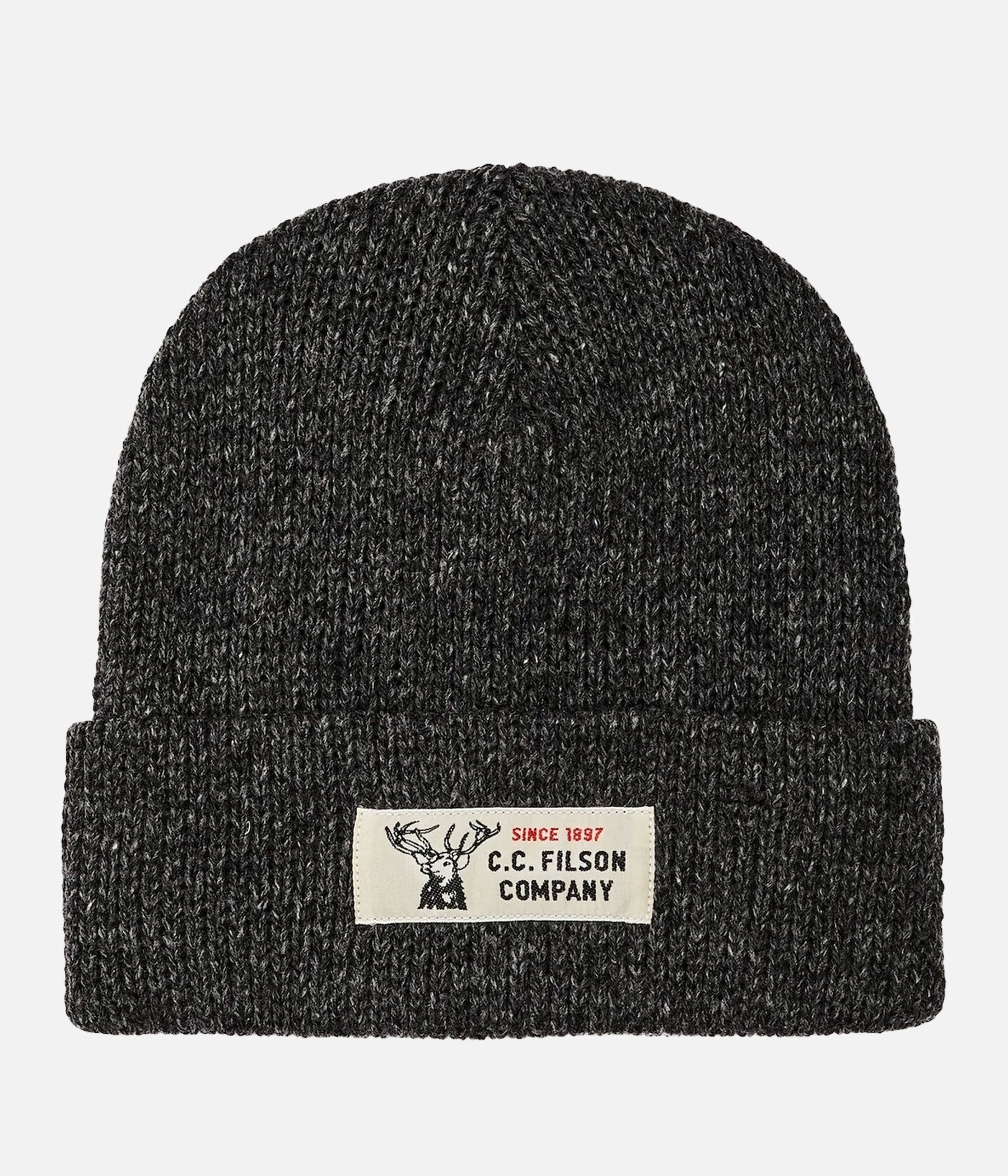 FILSON / LINED RAGG WOOL BEANIE (CHARCOAL BLACK) – LAFUNQUE