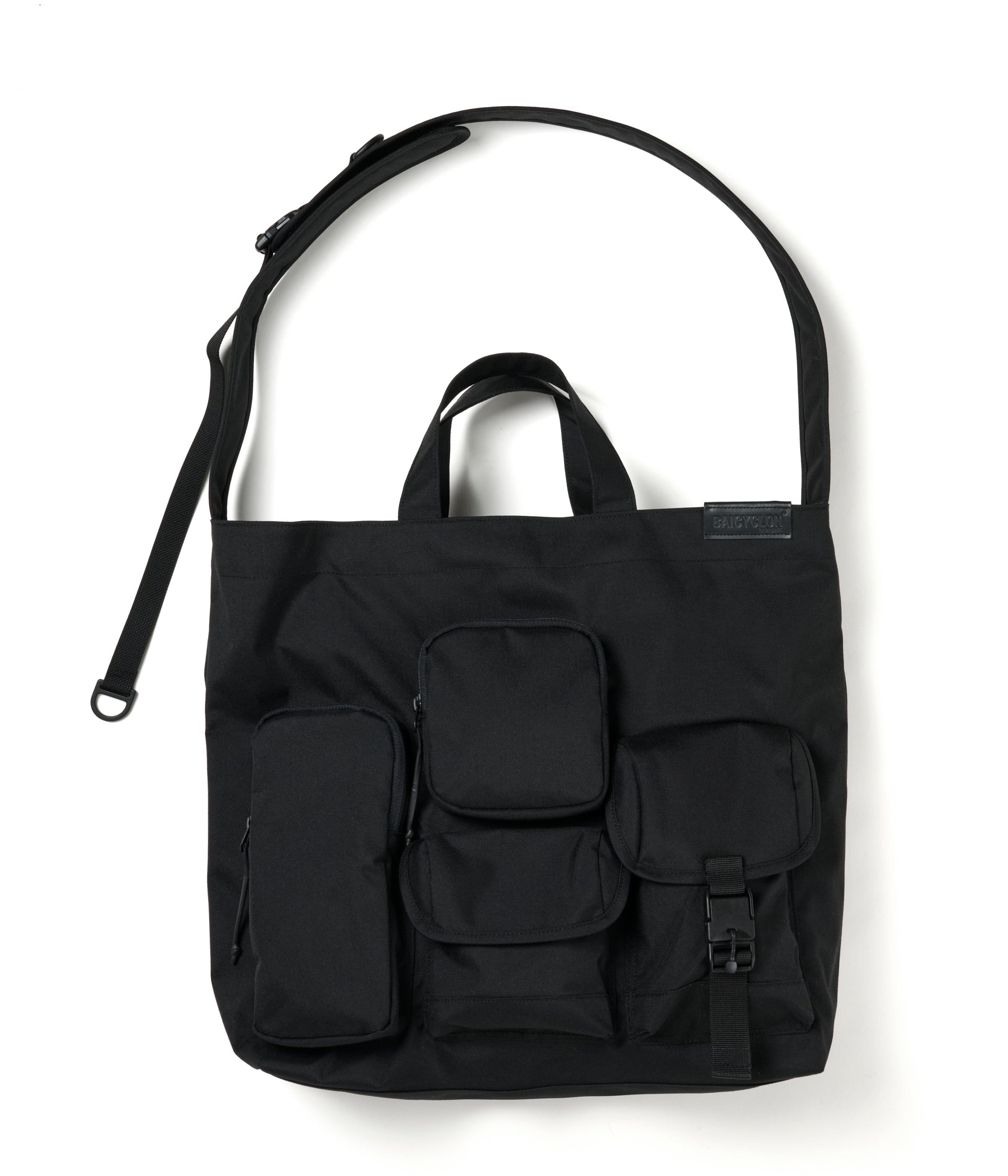 BAICYCLON by Bagjack / MULTI POCKETS 2WAY TOTE BCL-68(BLACK) – LAFUNQUE
